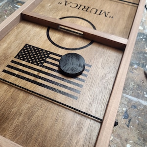 Handcrafted Customizable Tabletop Hockey Boards (pucket) - Etsy