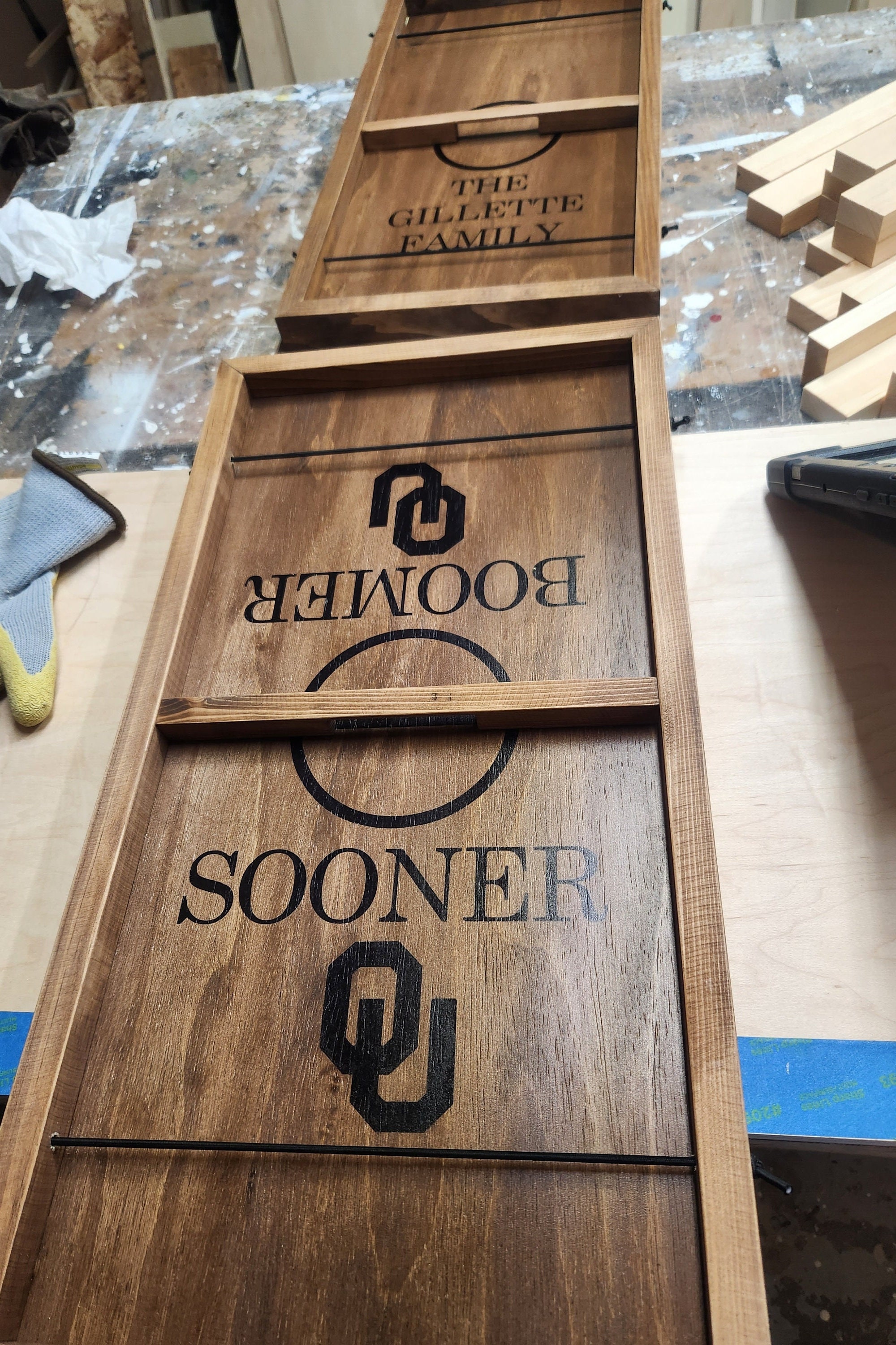 Handcrafted Customizable Tabletop Hockey Boards pucket - Etsy