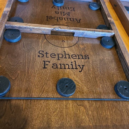 Handcrafted Customizable Tabletop Hockey Boards pucket - Etsy