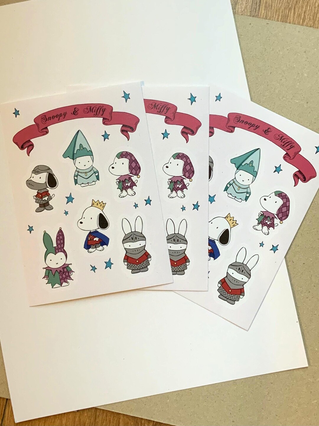 Snoopy and Miffy Sticker Sheet - Etsy