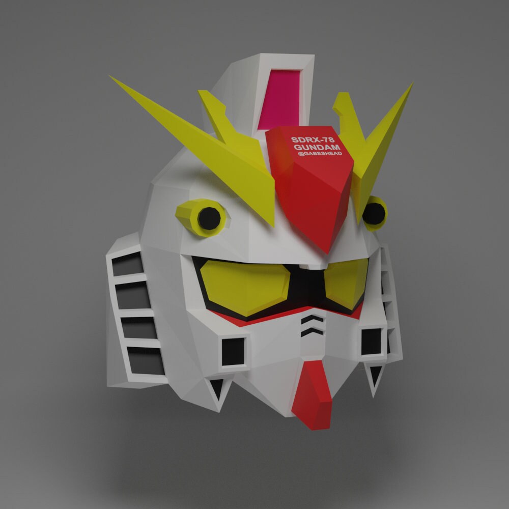 Gundam SD RX78 Helmet Template PDO File - Etsy