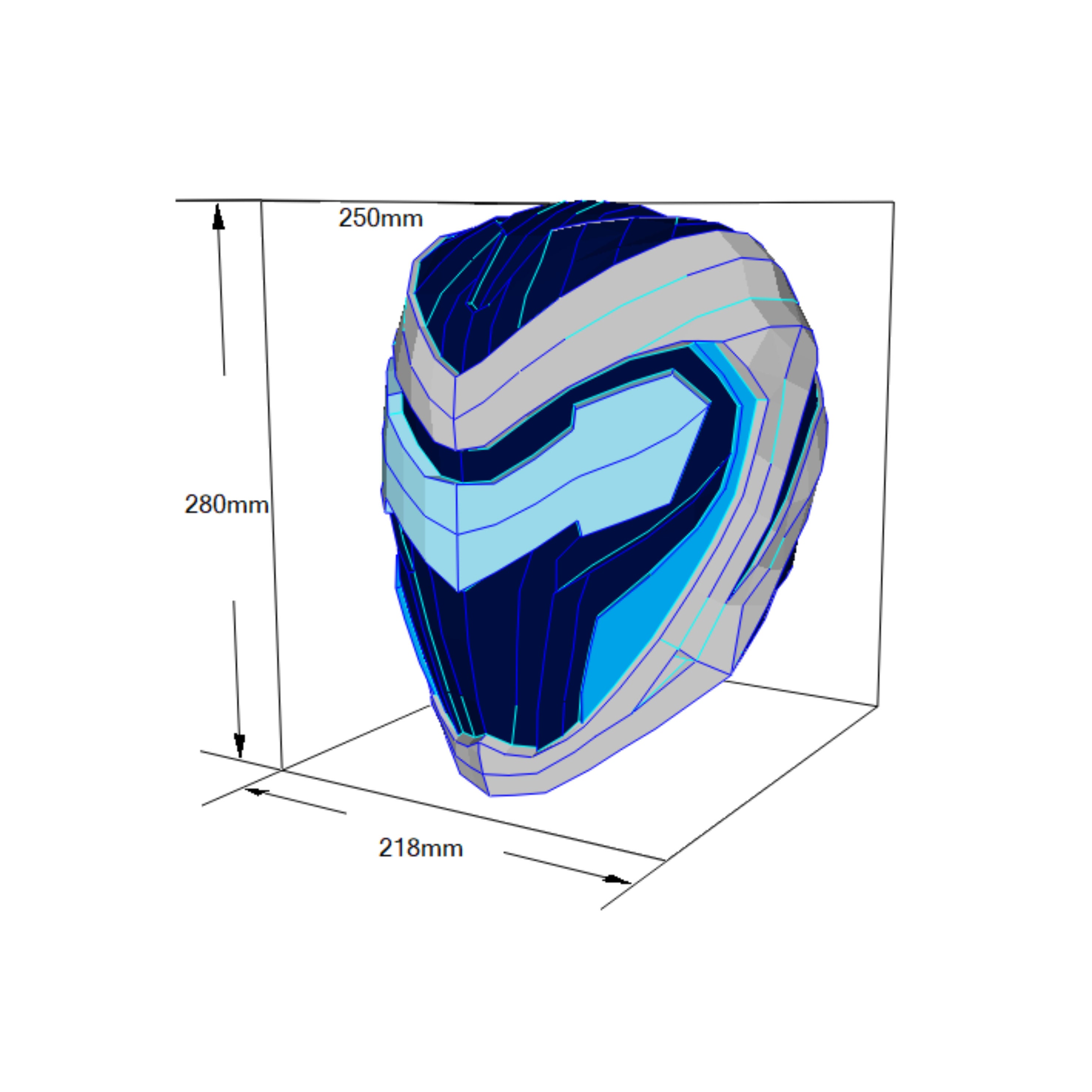 Max Steel Helmet Template, Pdo Pdf File - Etsy