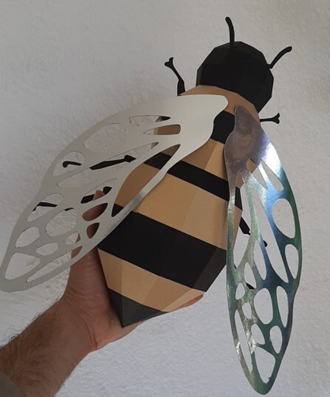 Bee Template Papercraft .pdf File - Etsy