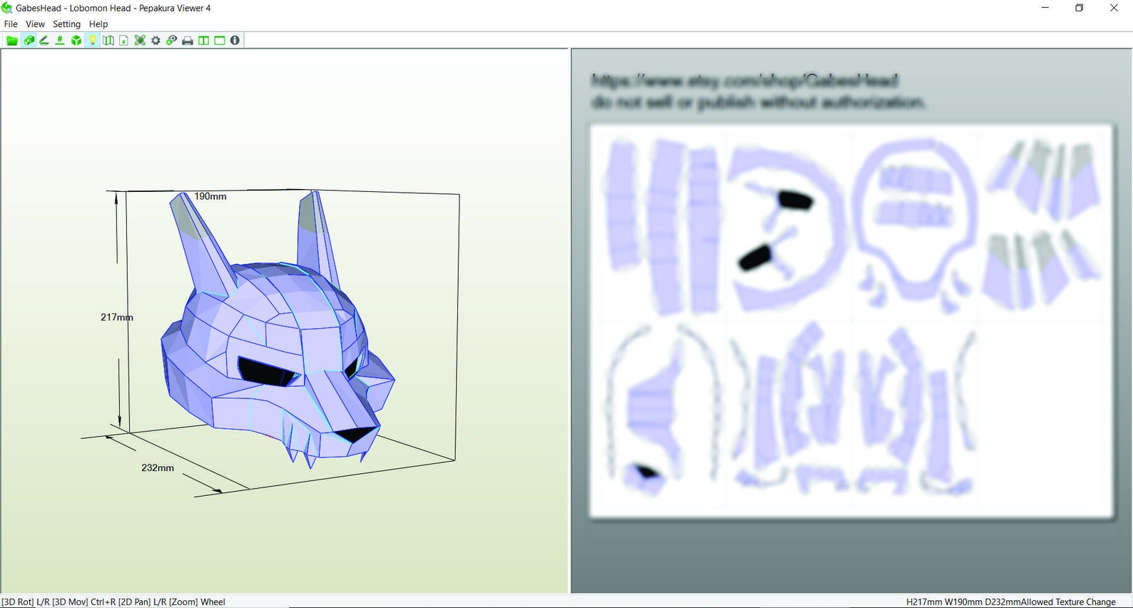 Wolfmon lobomon Digimon Template PDF PDO DXF Studio3 - Etsy