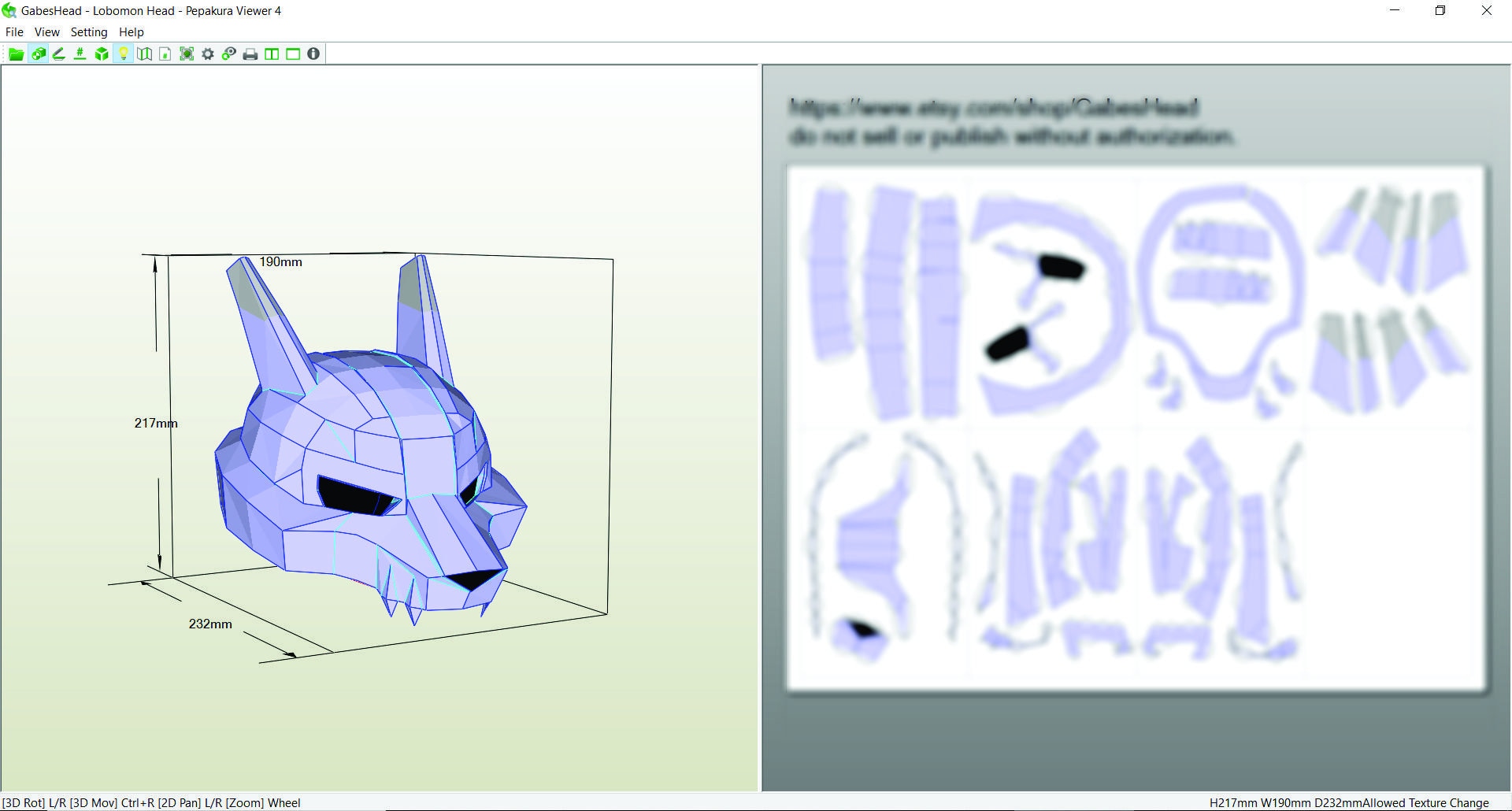 Wolfmon lobomon Digimon Template PDF PDO DXF Studio3 - Etsy