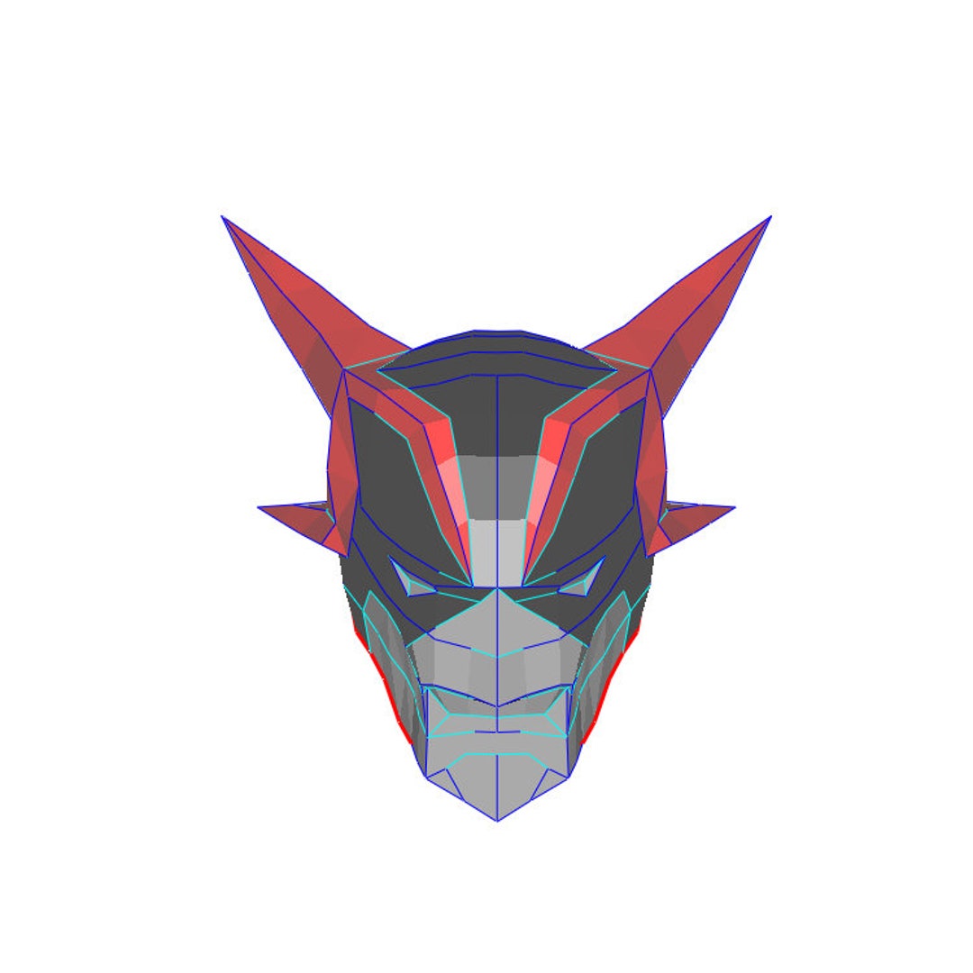 Zetman Head Helmet, Template, Pdo File - Etsy