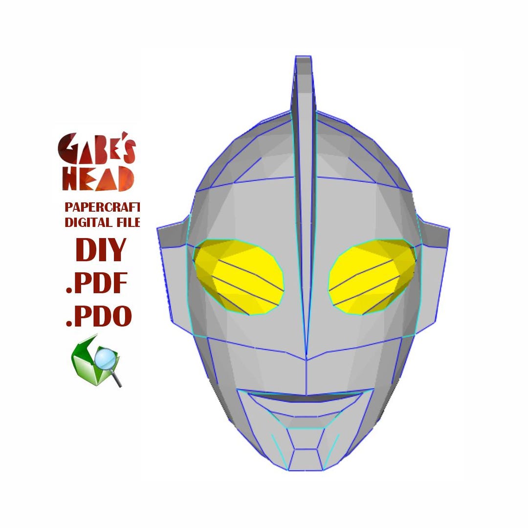 Ultraman Classic Template Mask - Etsy