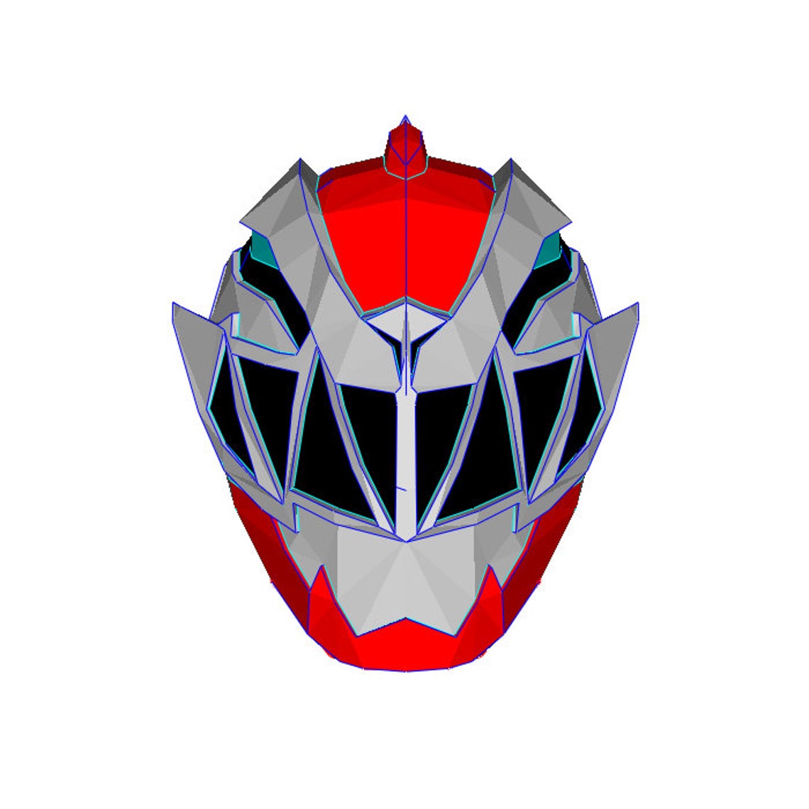 Ryusoul Red Helmet Pepakura - Etsy