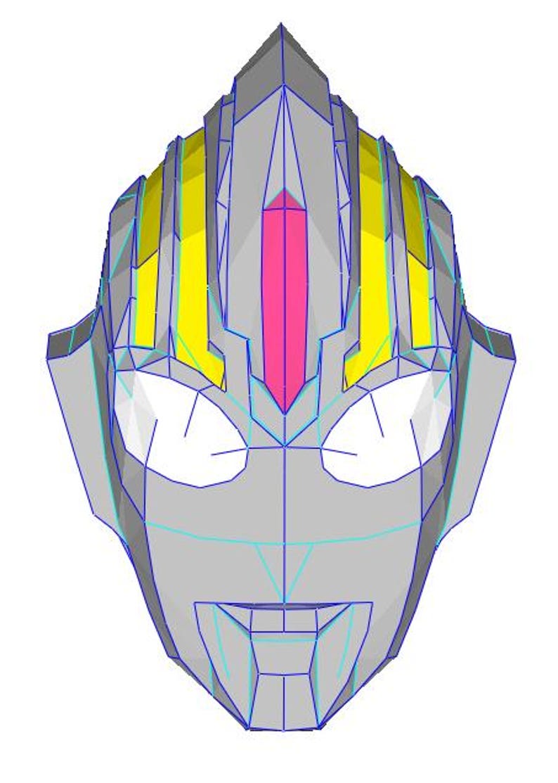 Ultraman Orb Helmet Template, PDO File. - Etsy