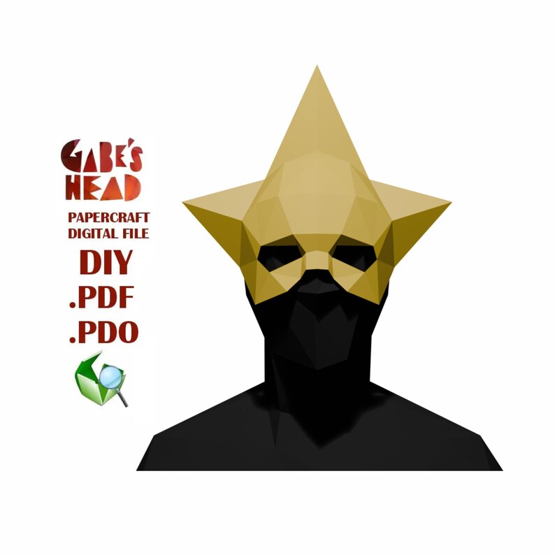 Estrela Mask Template Papercraft Pdo Pdf - Etsy