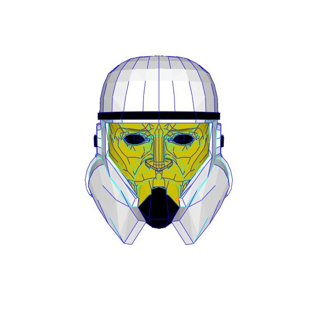 Captain Enoch Helmet Template Paper Pepakura - Etsy