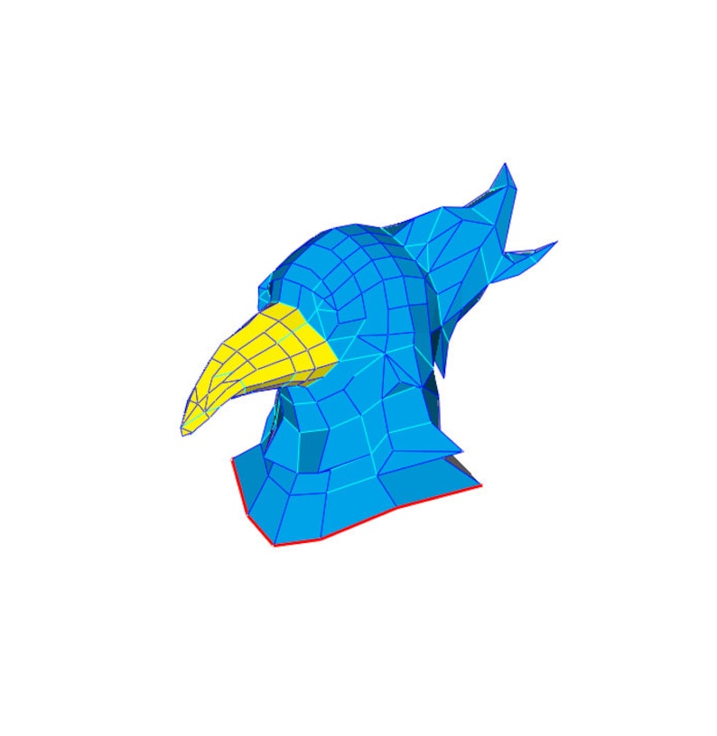Sunraku Mask Shangrila Frontier - Template Pdf Pdo - Etsy