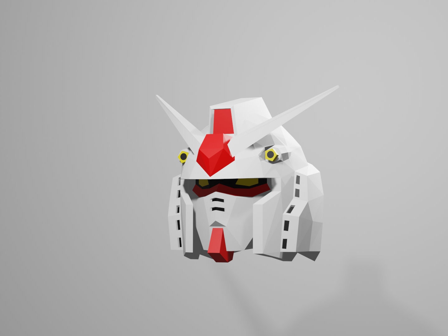 Gundam RX78 Helmet PDF / DXF / Pepakura – Cosplay, Paper Craft, Digital ...