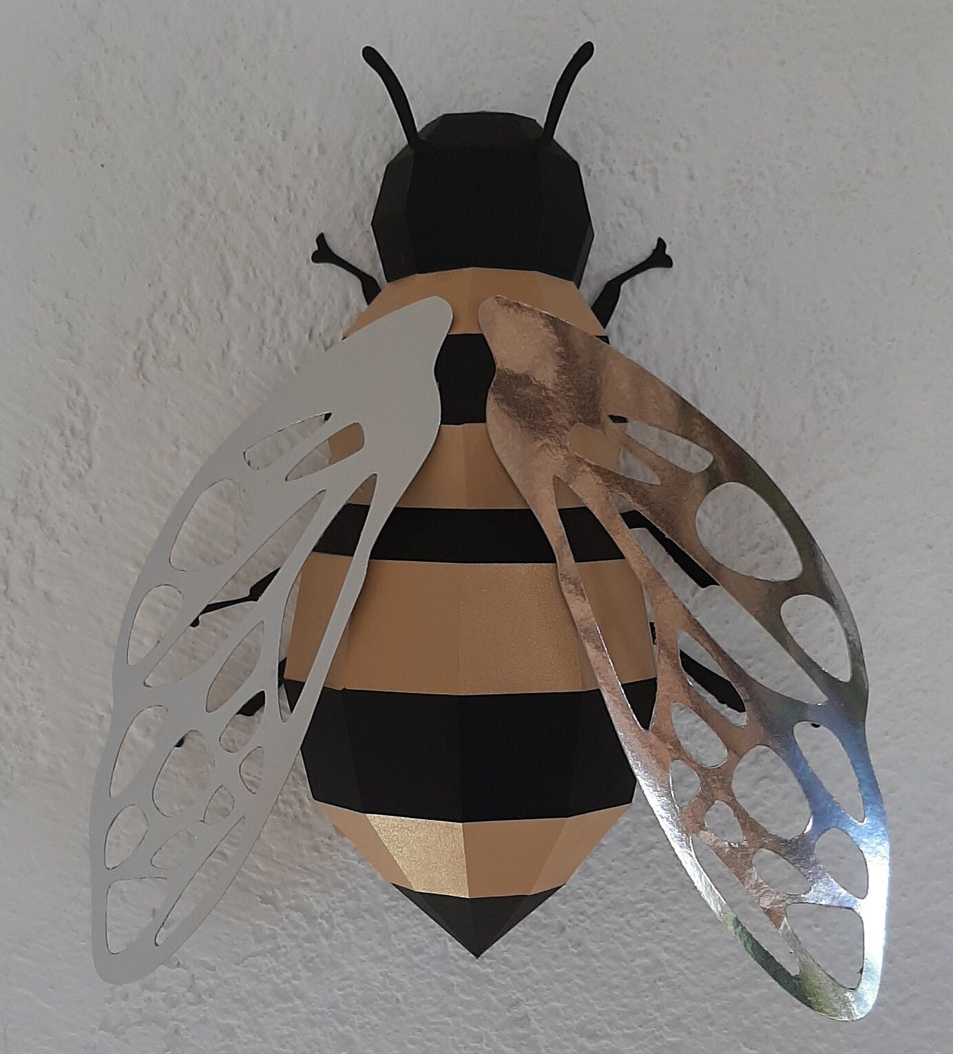 Bee Template Papercraft .pdf File - Etsy