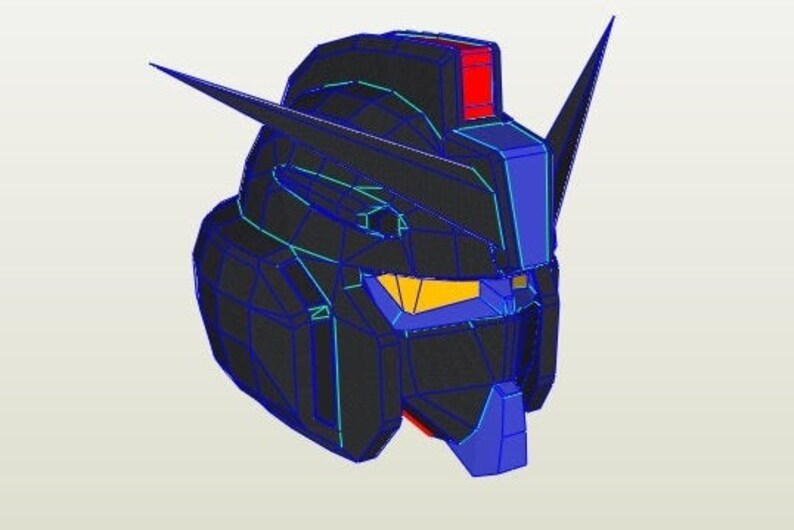 Gundam G40 2 Helmet Template Pdo - Etsy
