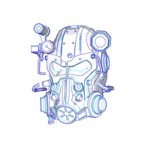 Helmet T 60 Fallout Template Pepakura - Etsy