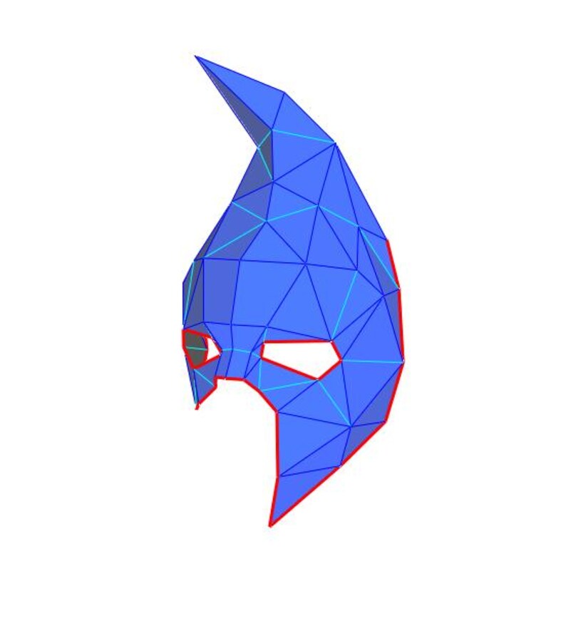 Lua Mask Template Papercraft Pdo Pdf - Etsy