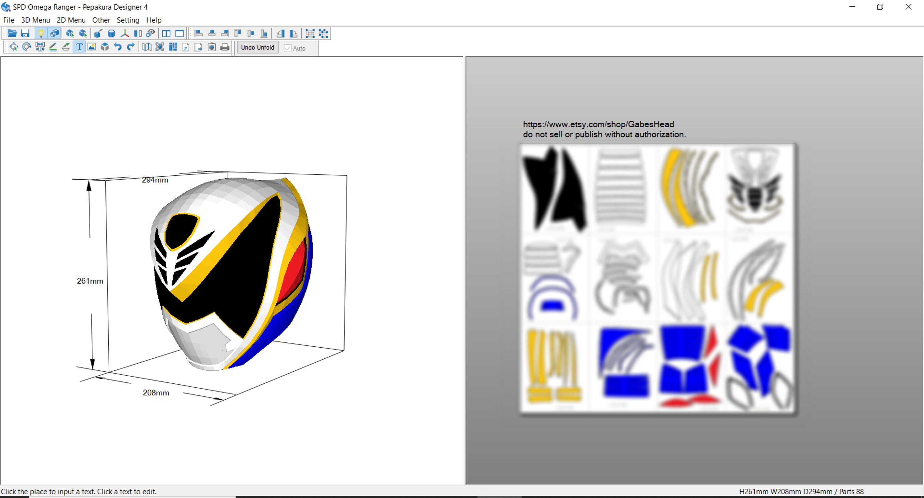 SPD Omega Ranger Pdo File - Etsy