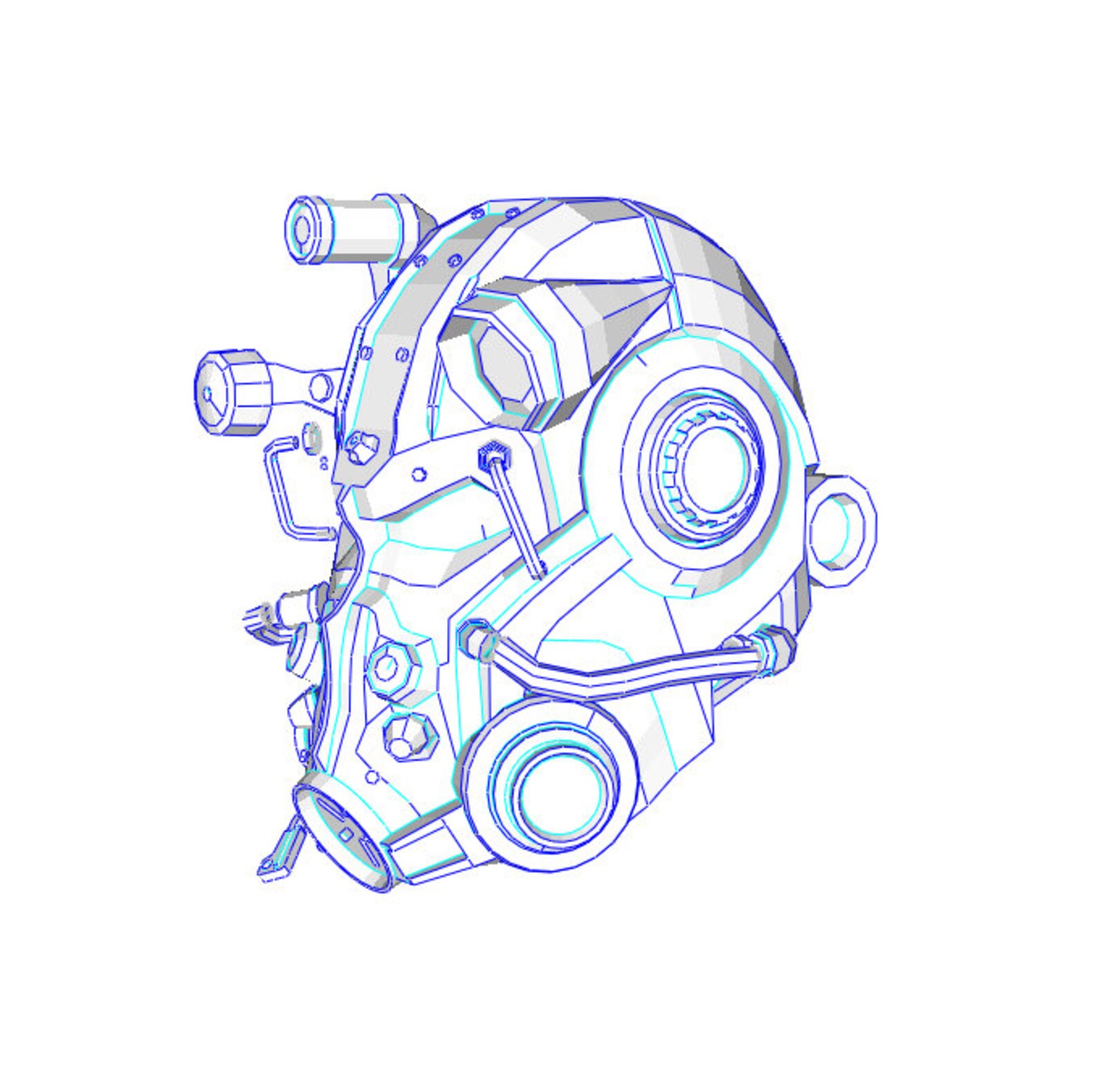 Helmet T 60 Fallout Template Pepakura - Etsy