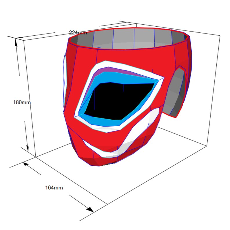 Spider Man India Mask Template Pdo Pdf File - Etsy