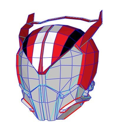 Kamen Rider Drive Helmet Template Cosplay DIY - Etsy