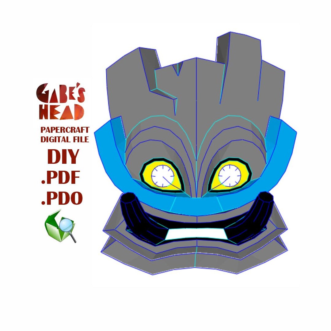 Ogerpon Stone Mask Template Papercraft Pdf - Etsy