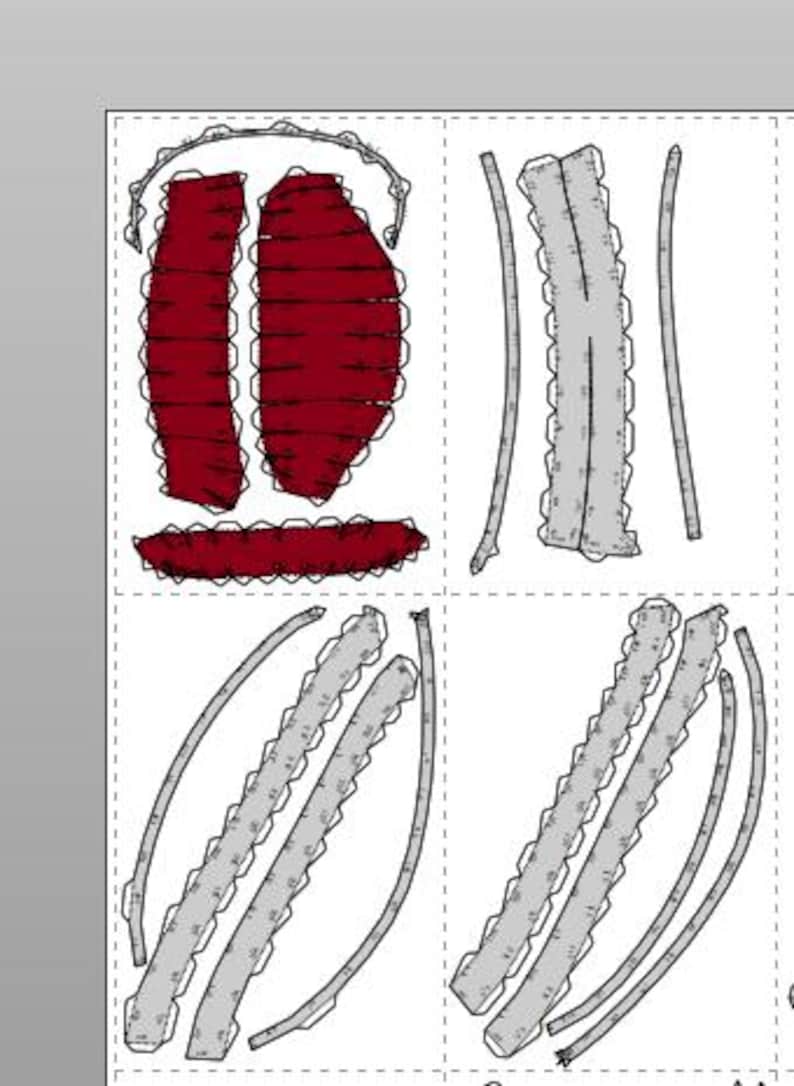 Ichigo Chest Armor Template - Etsy