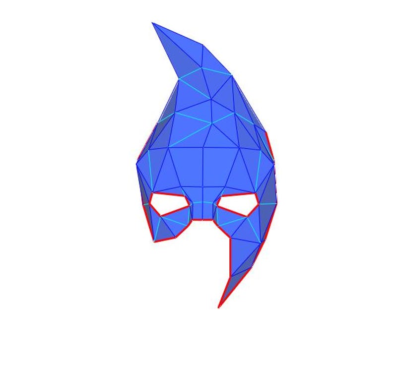 Lua Mask Template Papercraft Pdo Pdf - Etsy Canada