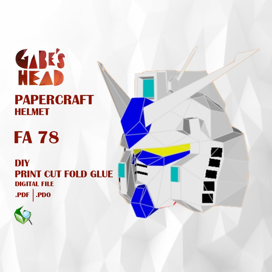 Gundam FA 78 (thunderbolt)- Helmet - Etsy