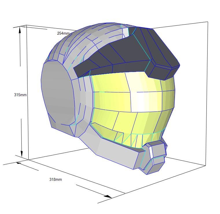 Pilot Gundam Helmet Template - Etsy