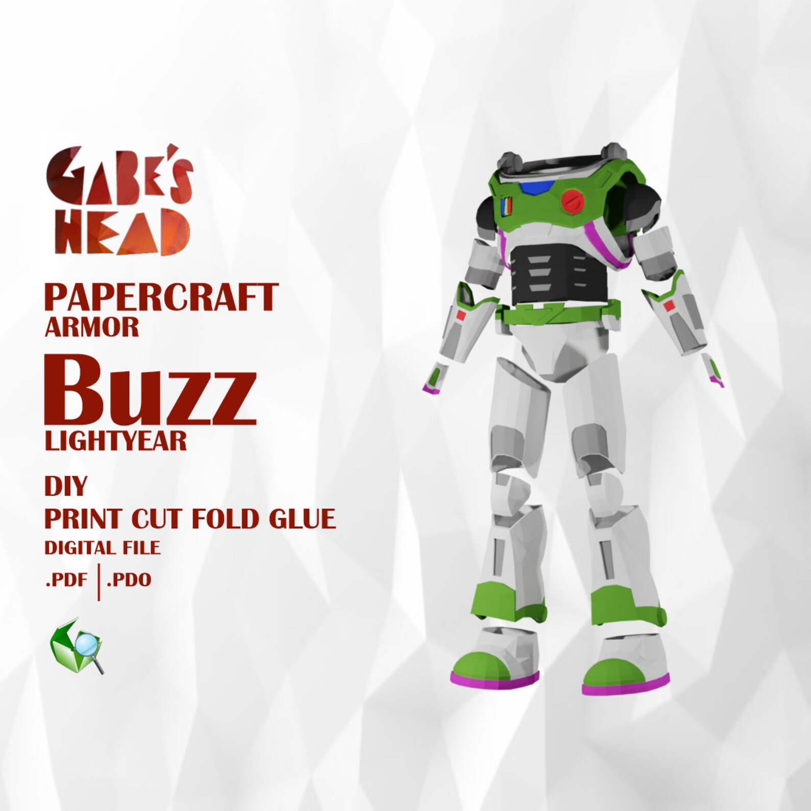 Buzz Lightyear Armor Pepakura (pdo and PDF File) - Etsy