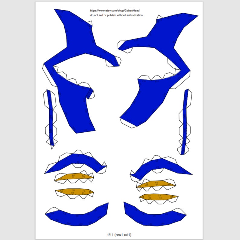Blue Beetle Helmet Template, Pdf and Pdo File - Etsy