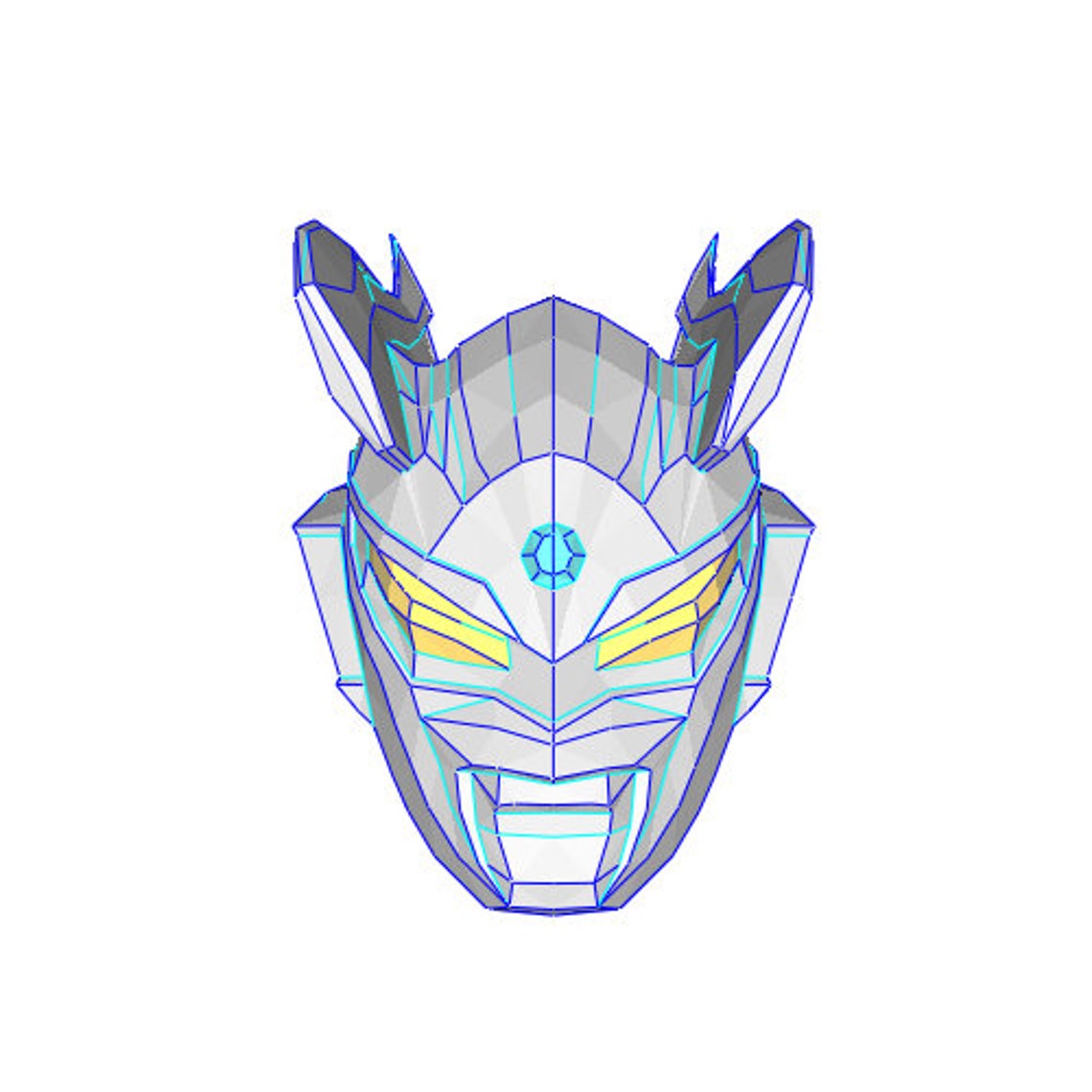 Ultraman Zero Helmet Template, PDO File. - Etsy