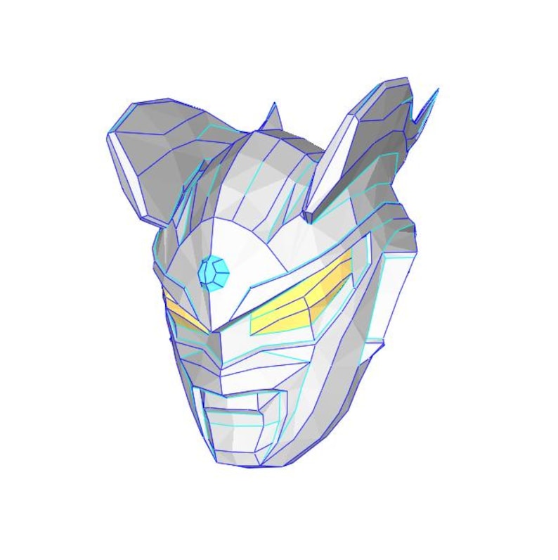 Ultraman Zero Helmet Template, PDO File. - Etsy
