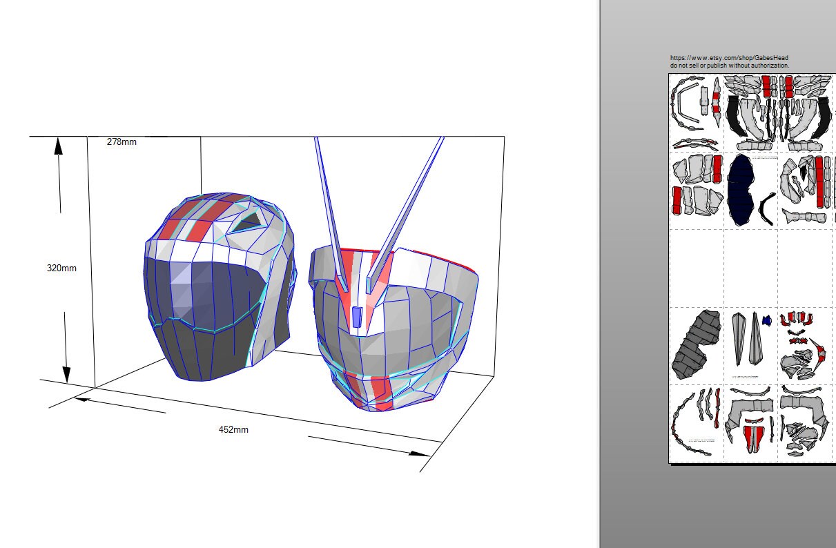 Kamen Rider Mach Helmet (template) - Etsy
