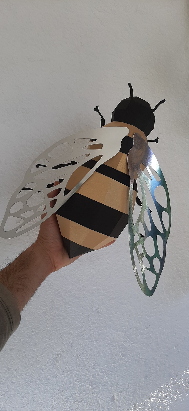 Bee Template Papercraft .pdf File - Etsy