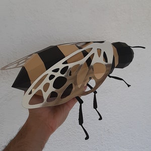 Bee Template Papercraft .pdf File - Etsy