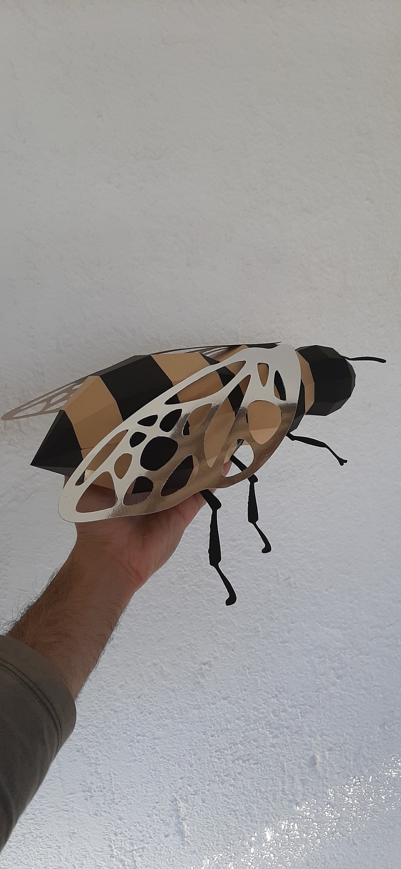 Bee Template Papercraft .pdf File - Etsy