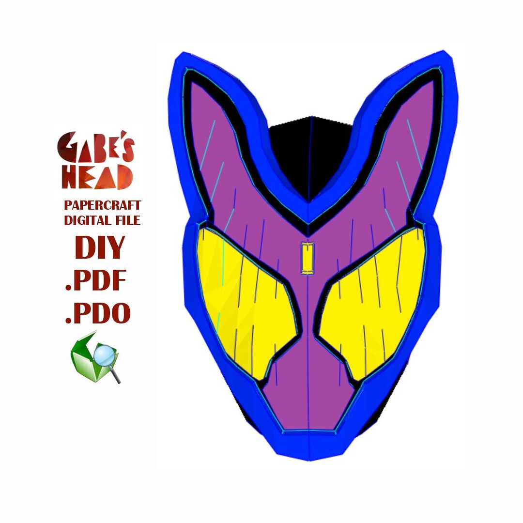 Kamen Rider Gavv Helmet Template - Etsy