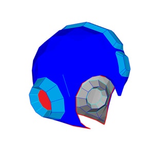 Megaman Helmet Template .pdo and Pdf File - Etsy
