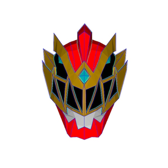 Ryusoul Red Max Helmet Pepakura - Etsy