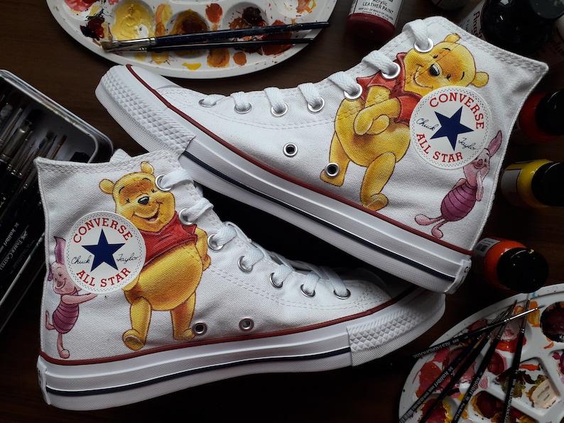 Winnie the Pooh Converse Custom Shoes Hand Painted Shoes Piglet Tiger ...