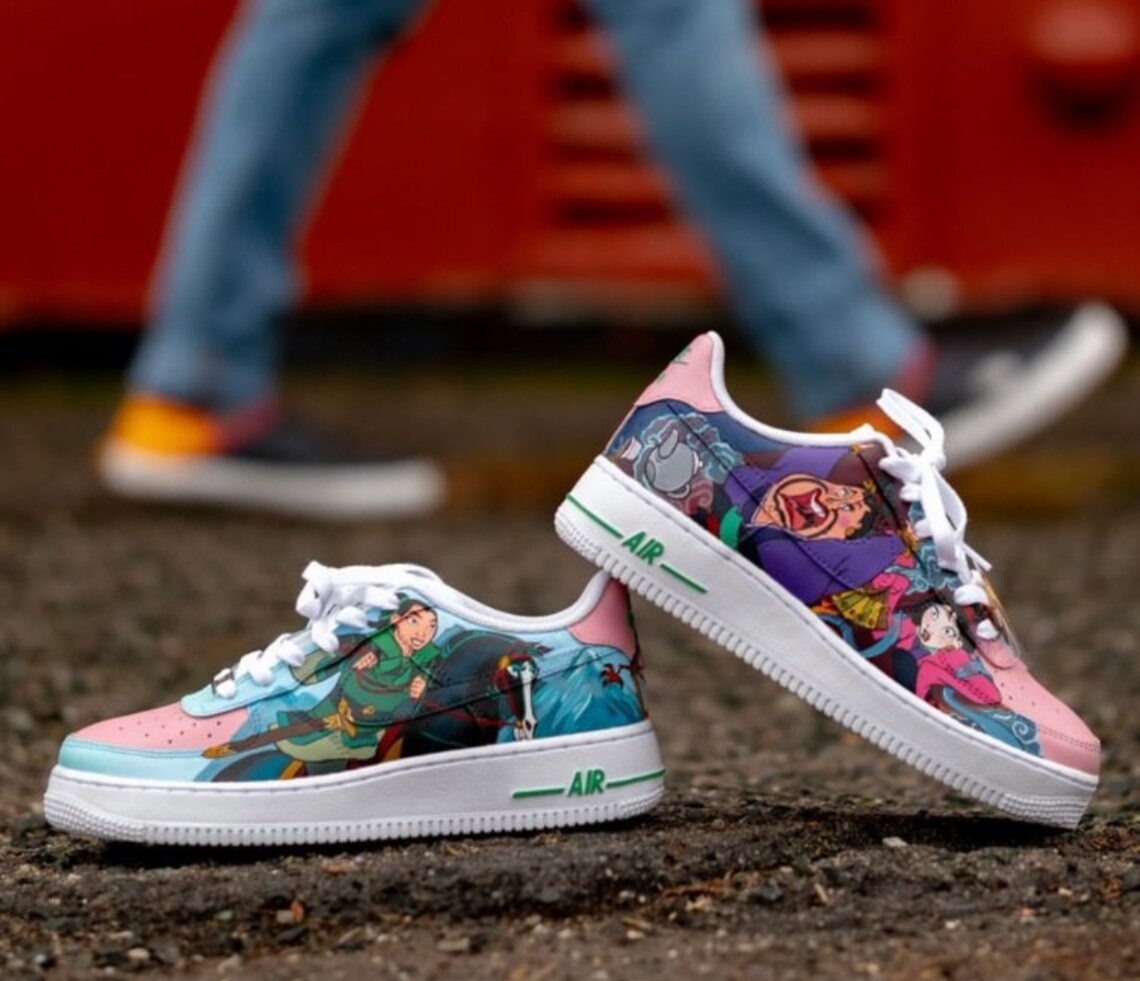 Mulan Nike Air Force 1 Mushu Disney Custom Shoes Hand Painted - Etsy