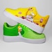The Simpsons Nike Air Force 1 Low Custom Shoes Hand Painted Shoes Homer ...