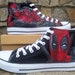 Deadpool Movie Converse Custom Shoes Hand Painted Shoes Ryan Reynolds ...