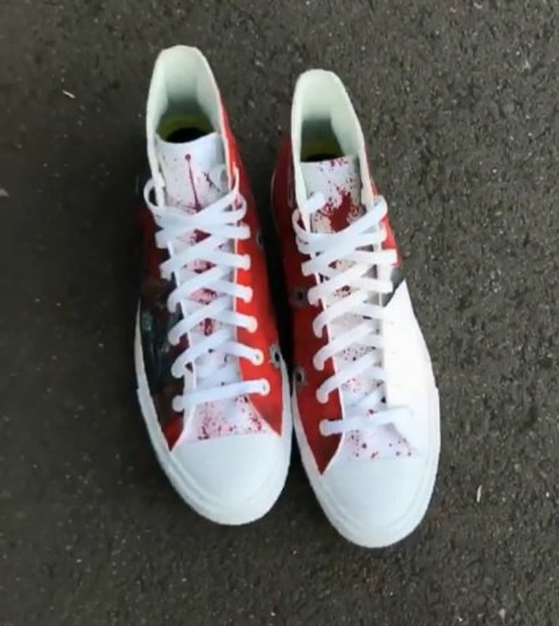 Deadpool Movie Converse Custom Shoes Hand Painted Shoes Ryan Reynolds ...