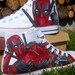 Deadpool Movie Converse Custom Shoes Hand Painted Shoes Ryan Reynolds ...