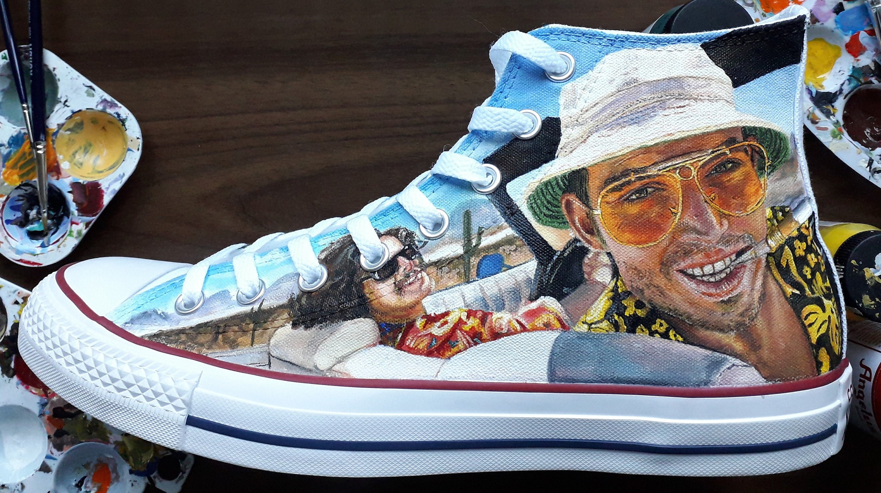 Fear and Loathing in Las Vegas Movie Converse Custom Shoes Hand Painted ...