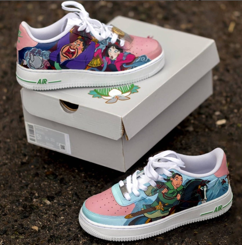 Mulan Nike Air Force 1 Mushu Disney Custom Shoes Hand Painted - Etsy