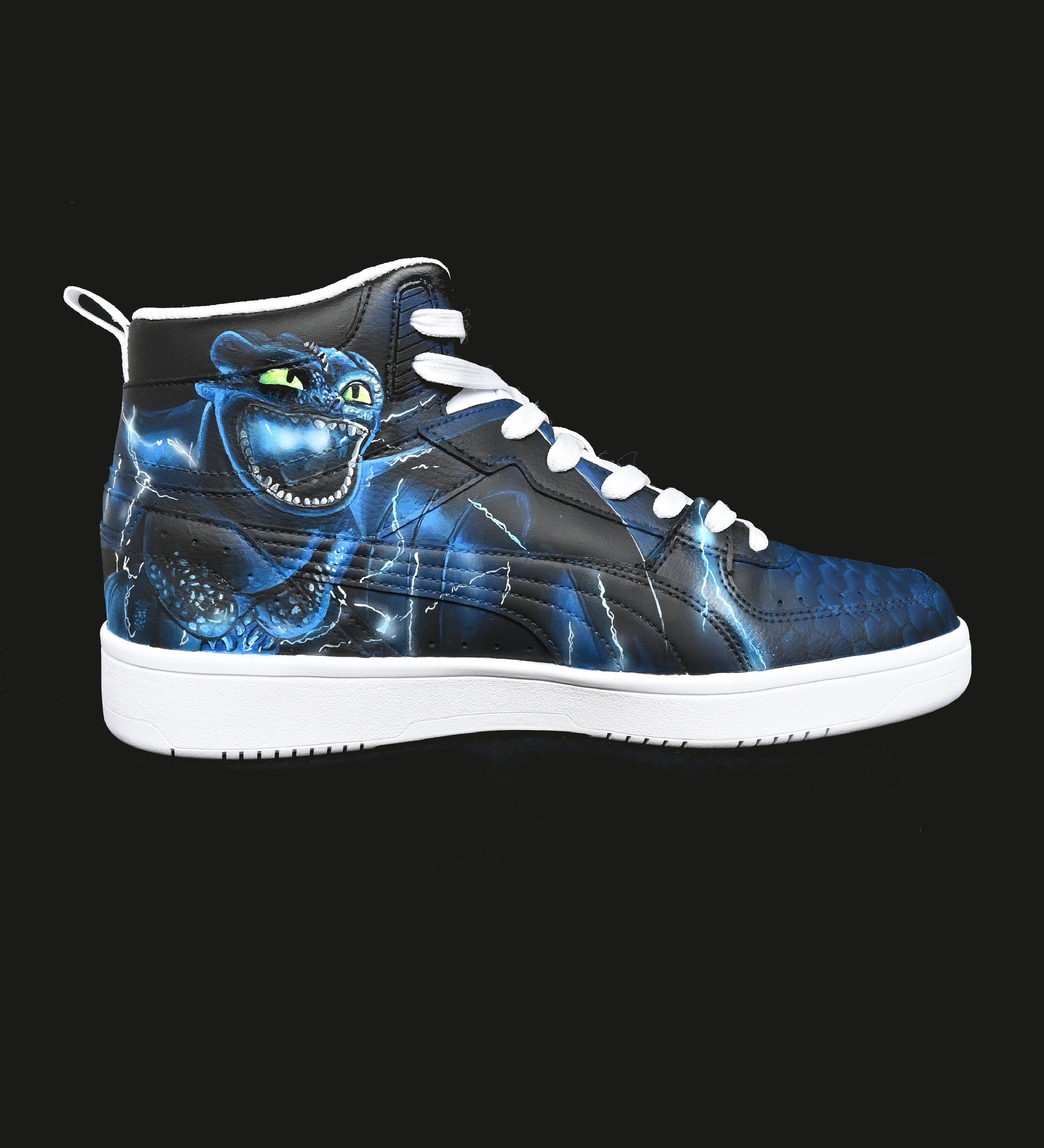 How to Train Your Dragon Custom Shoes Hand Painted Shoes Toothless - Etsy